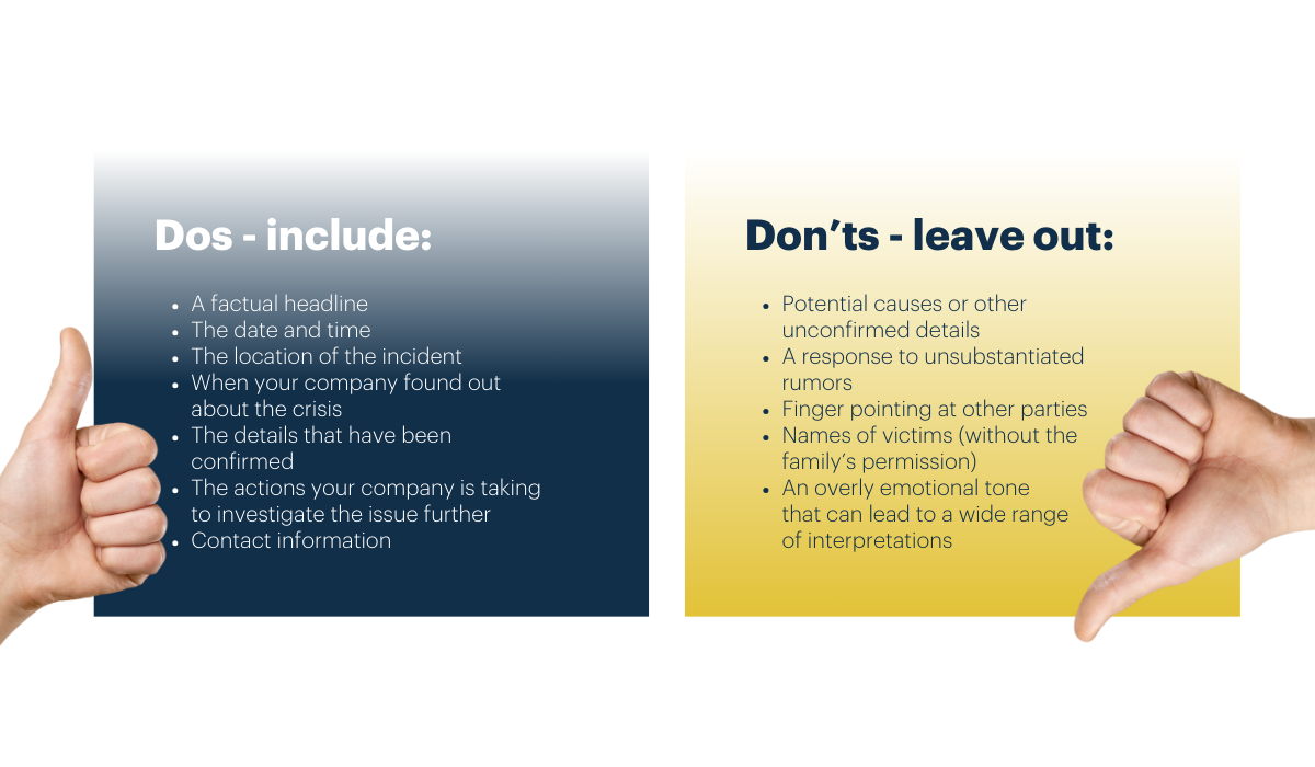 How to write a holding statement for every PR crisis scenario [+ free ...