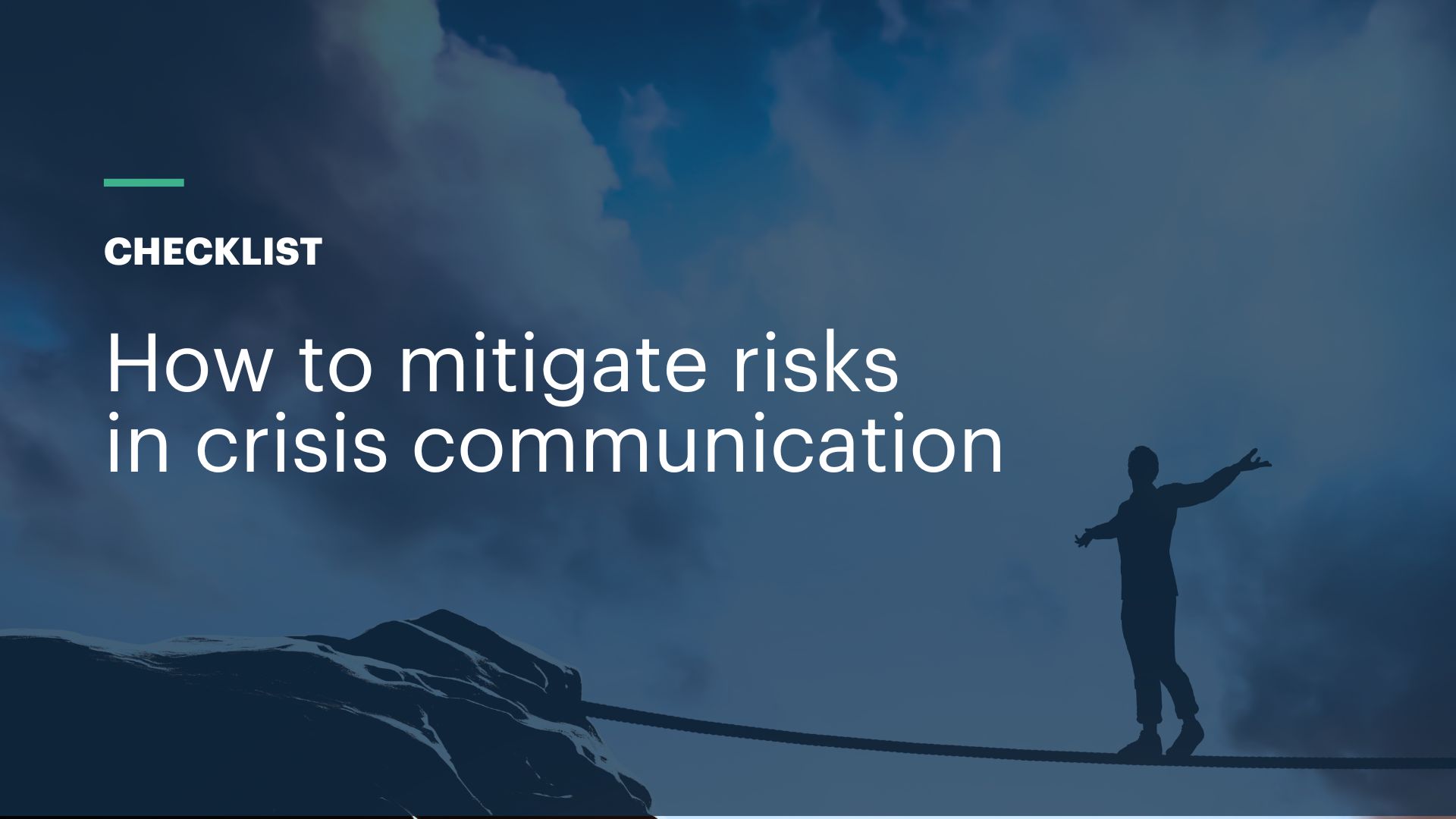 How to mitigate risks with our crisis communication checklist