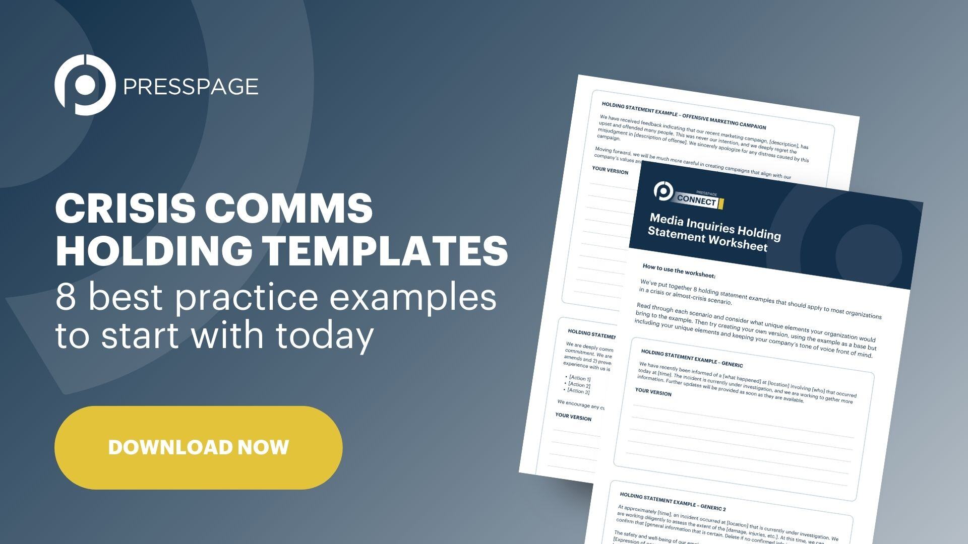 Download Template: 8 Holding Statements for Crisis Comms